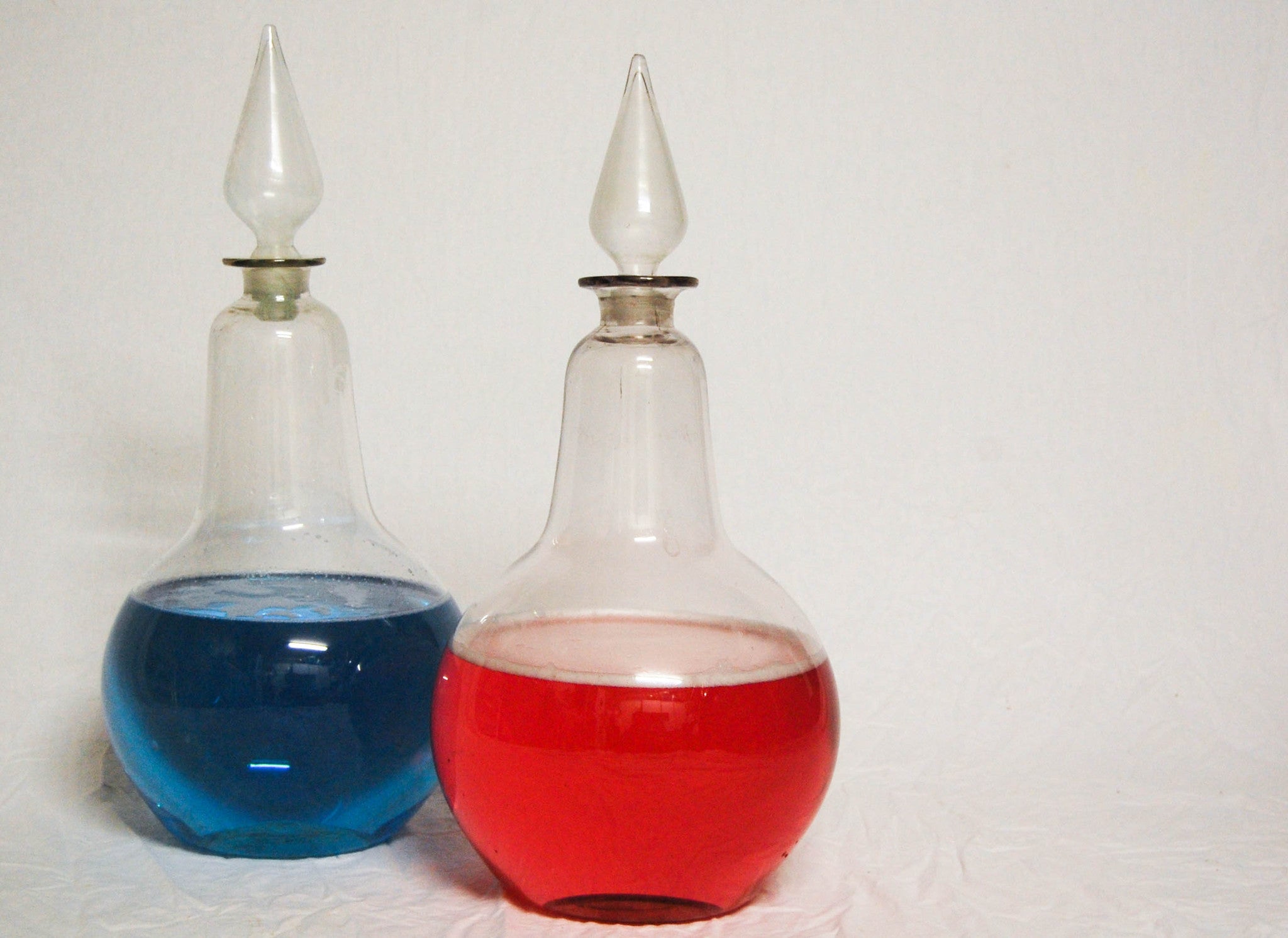 Pair of Large Victorian Chemist Window Display Carboys / Apothecary ...