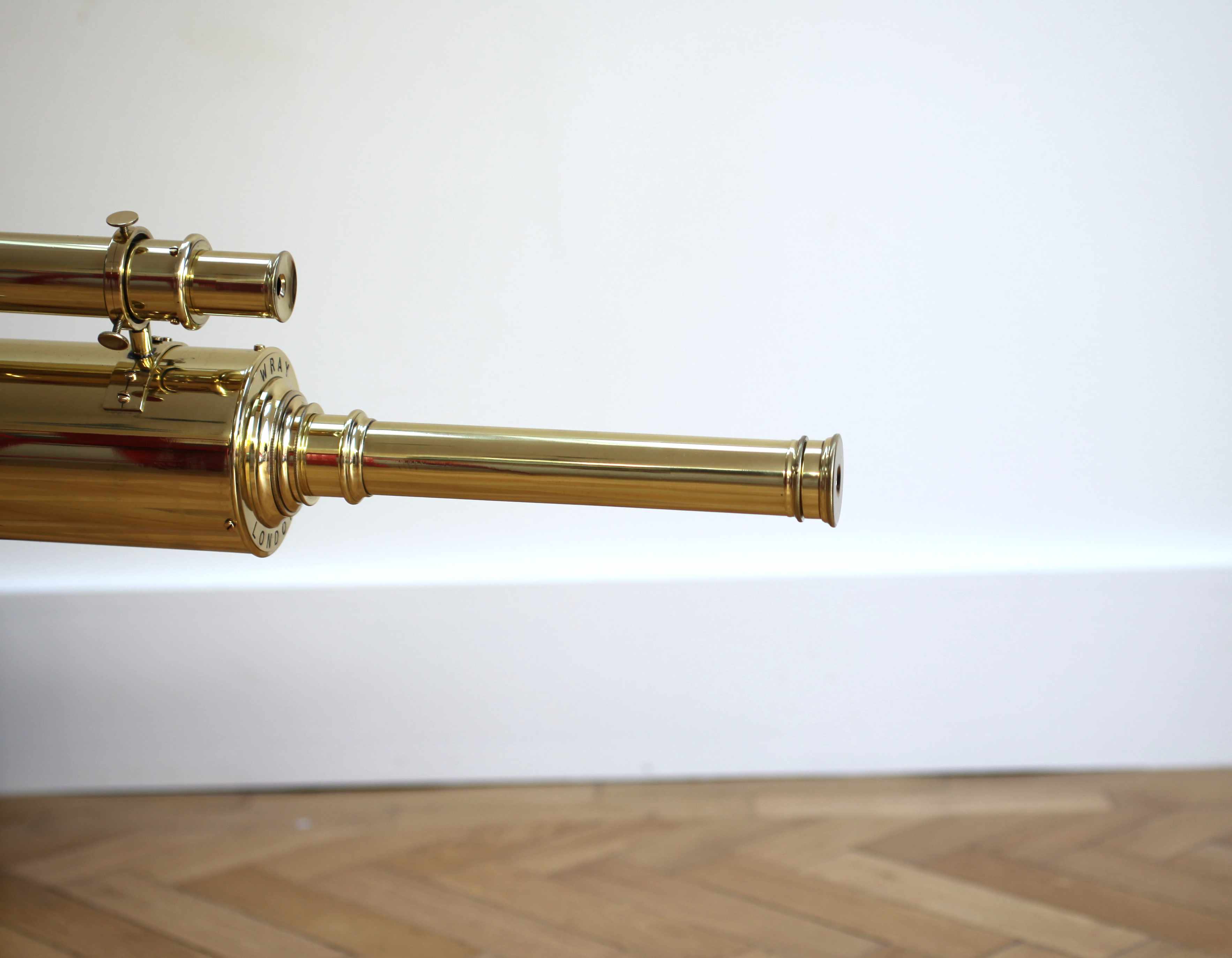 Late Victorian Astronomical Refracting Telescope on Stand by William ...