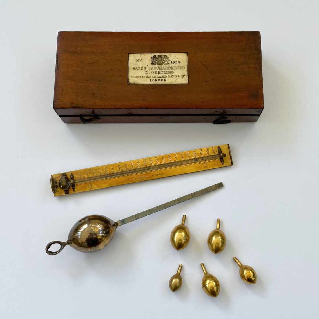 Early Victorian Bate's Patent Saccharometer by Ludwig Oertling London ...