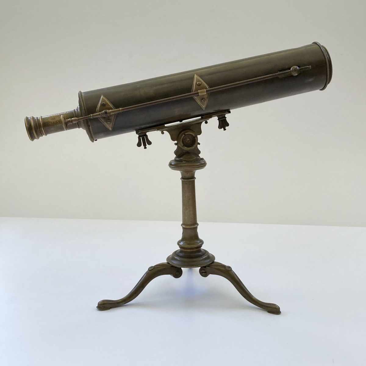 Mid Eighteenth Century Cased Gregorian Reflecting Telescope by Benjamin ...