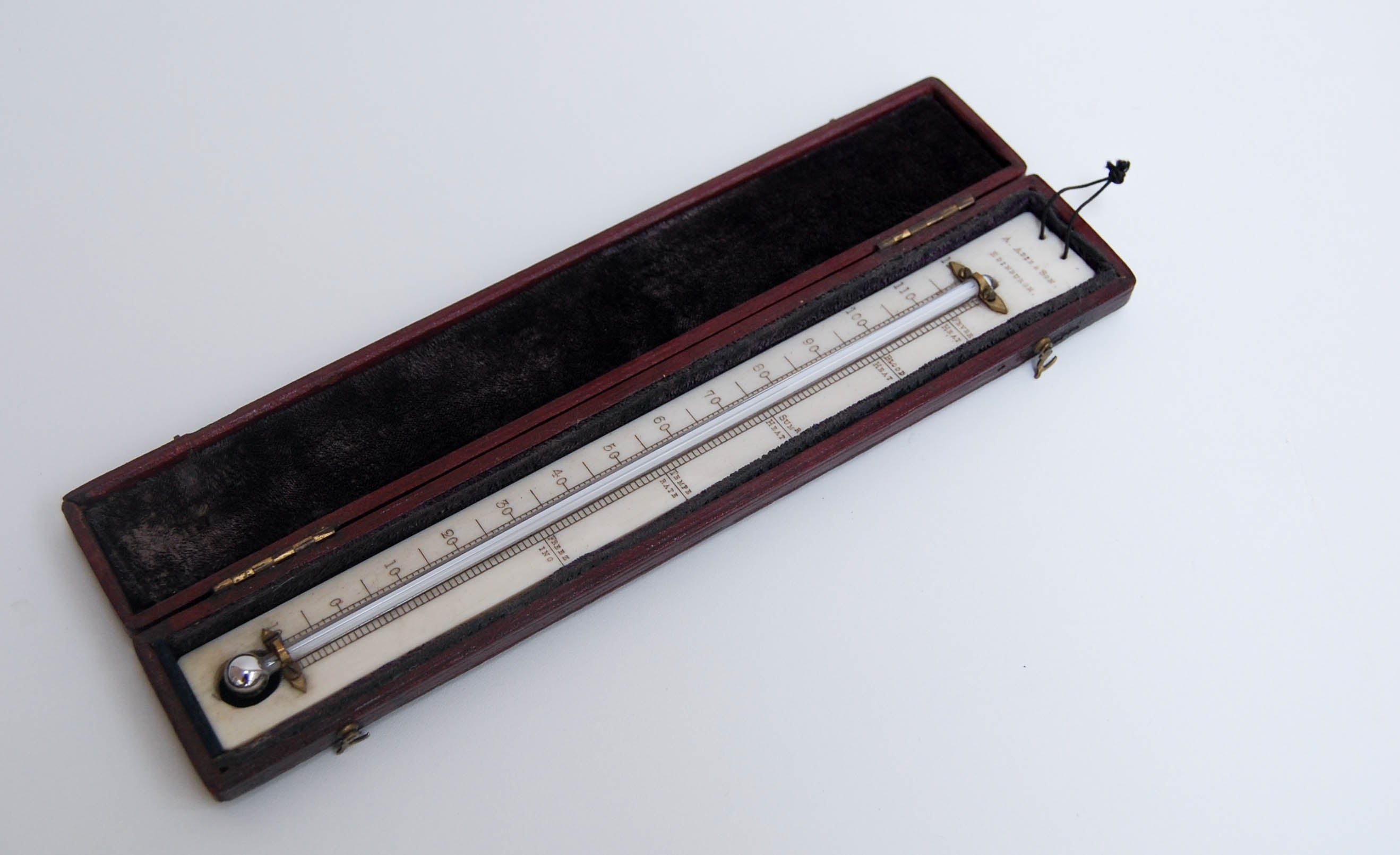 William IV Leather Cased Travelling Thermometer by Alexander Adie & Son ...