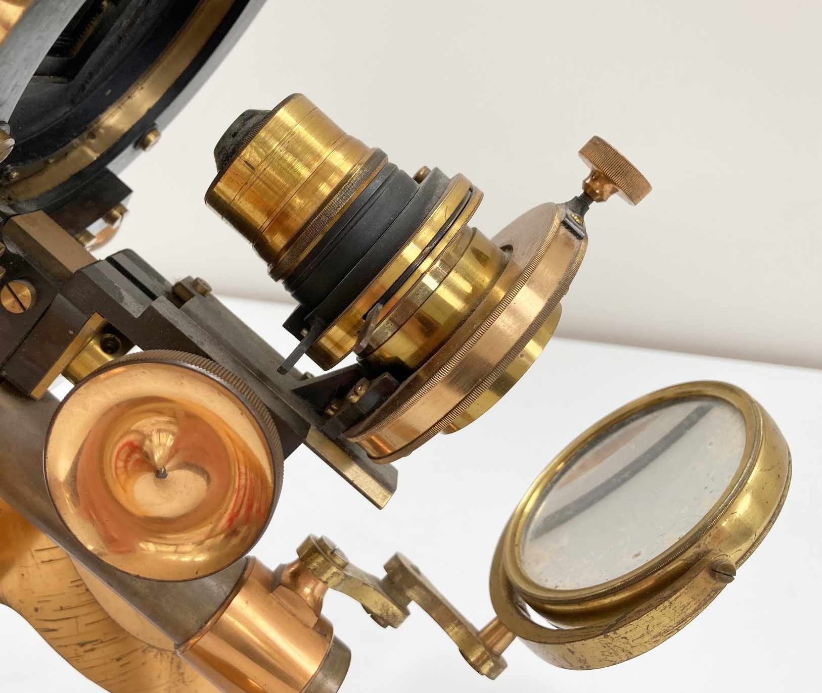 Rare Victorian Cased Premiere Model Binocular Microscope by Henry ...