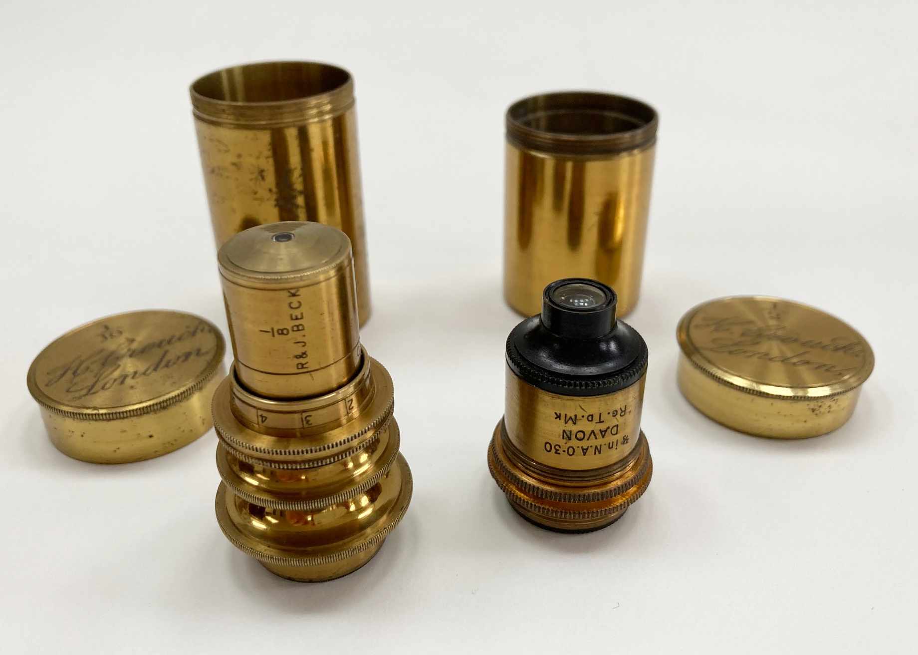 Rare Victorian Cased Premiere Model Binocular Microscope by Henry ...