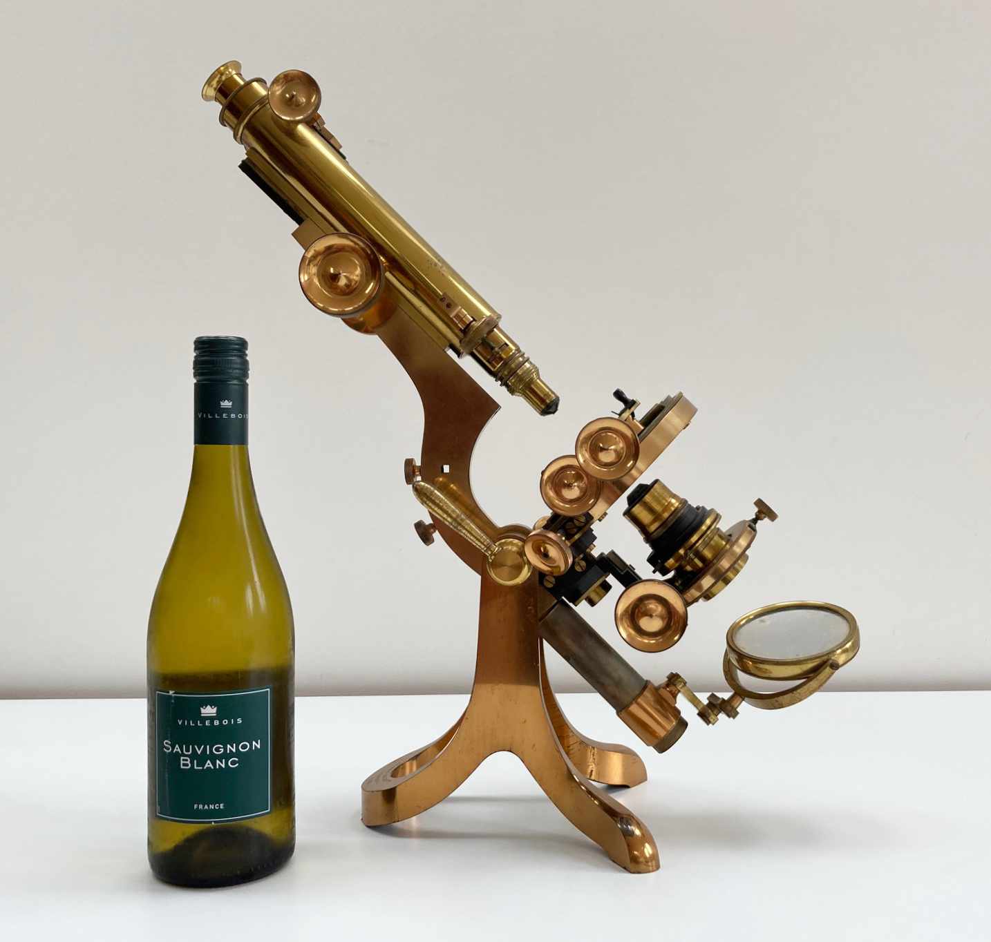 Rare Victorian Cased Premiere Model Binocular Microscope by Henry ...