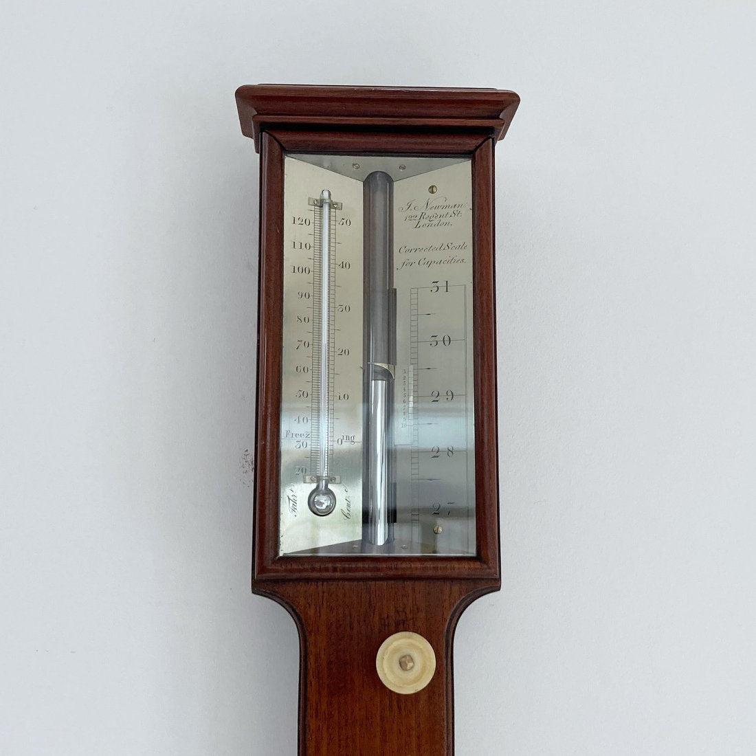 Early Victorian Platinum Scale Stick Barometer by John Newman, 122 ...