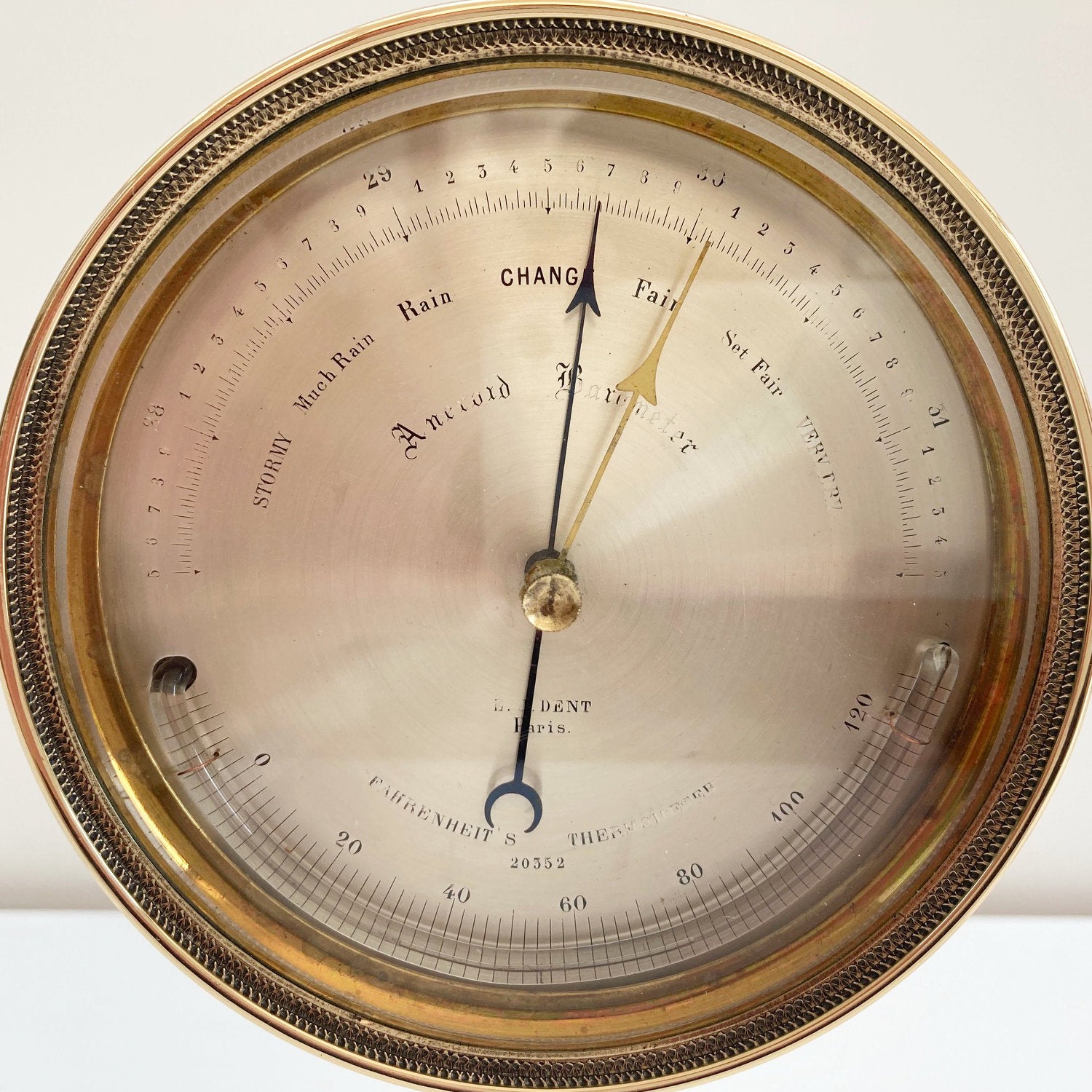 Early Victorian Lucien Vidi Aneroid Barometer by EJ Dent Paris. – Jason ...
