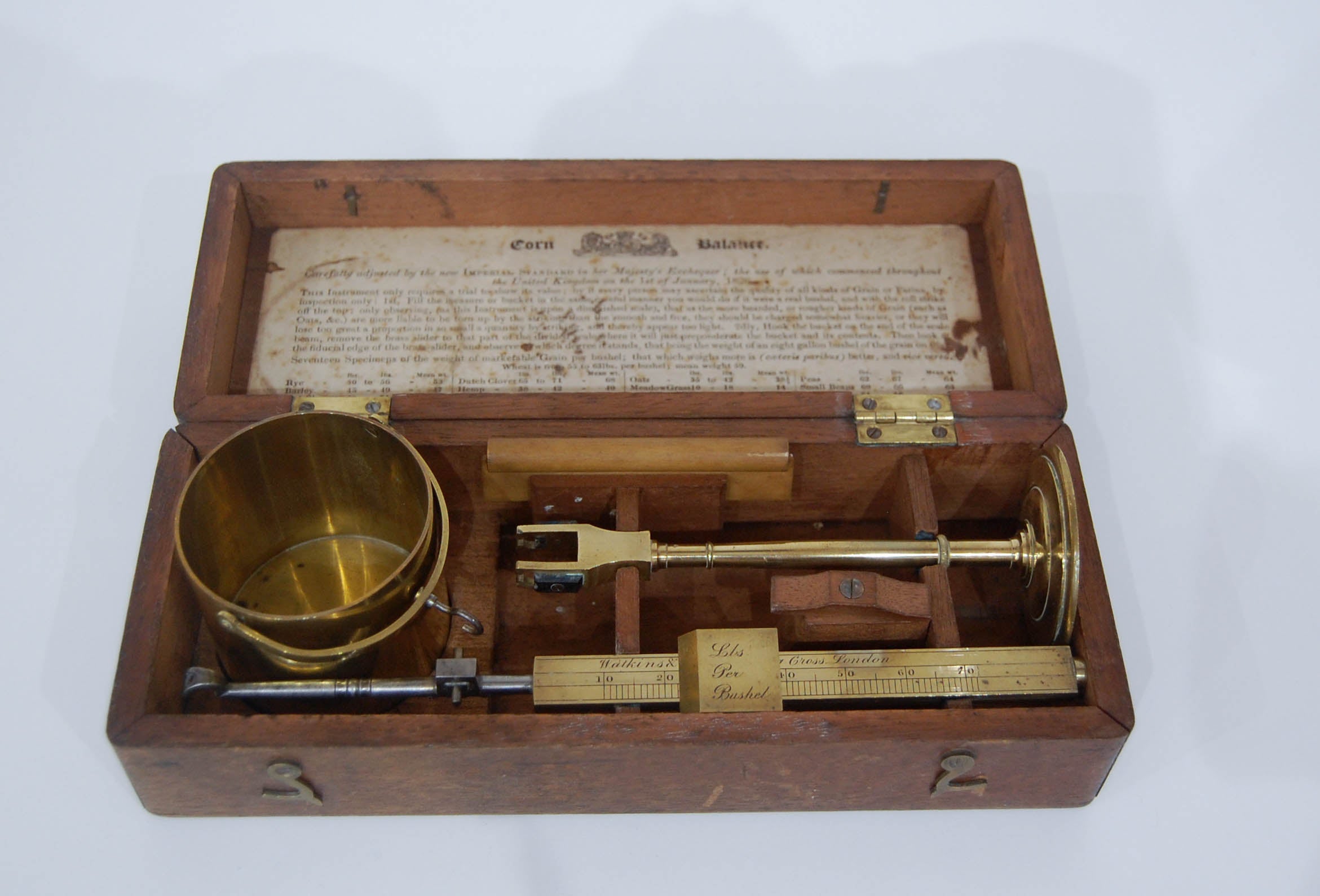 George IV Chondrometer or Corn Balance by Watkins & Hill of Charing ...
