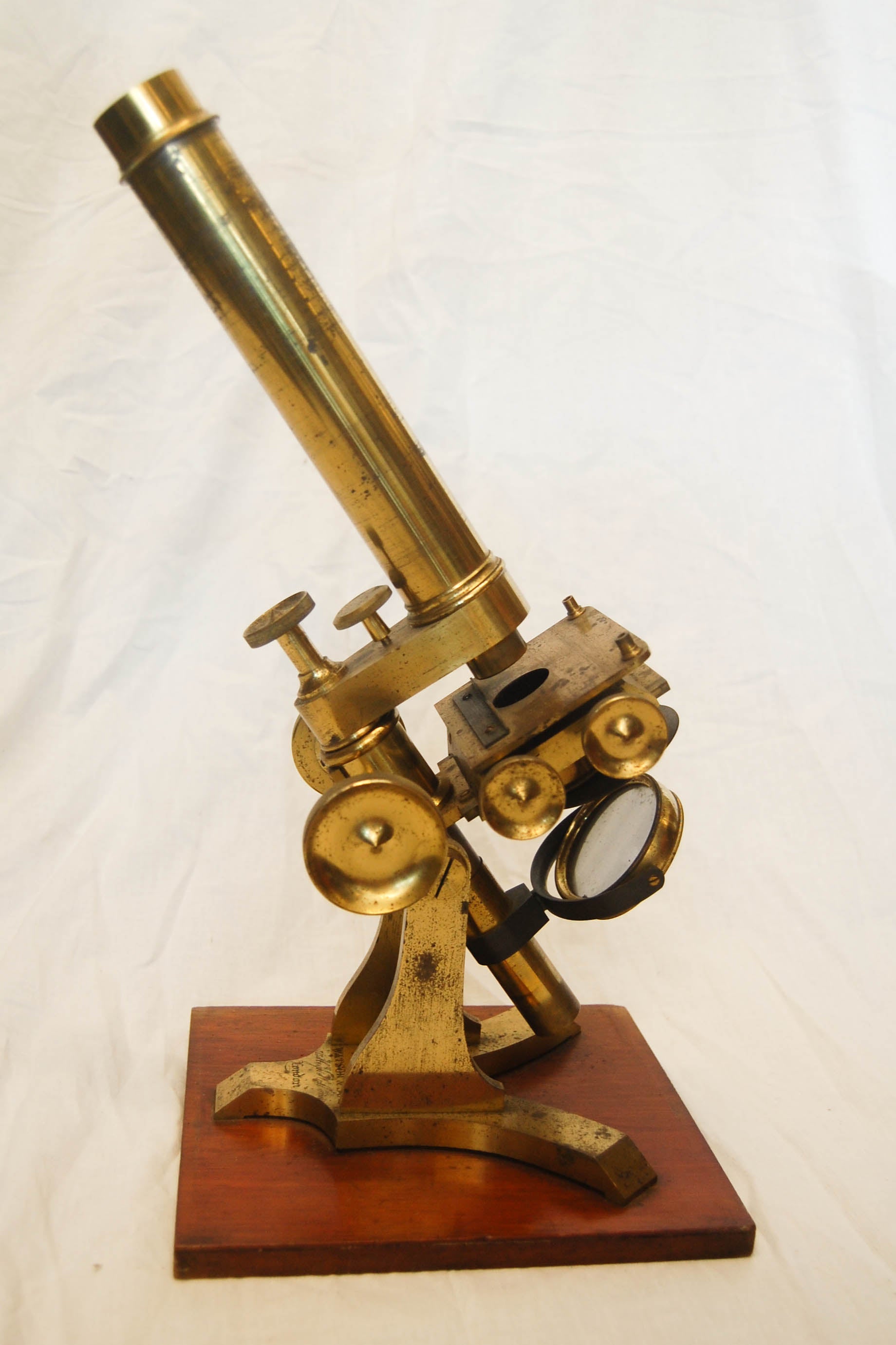 Victorian Cased Monocular Microscope by Watson & Son of 313 High ...