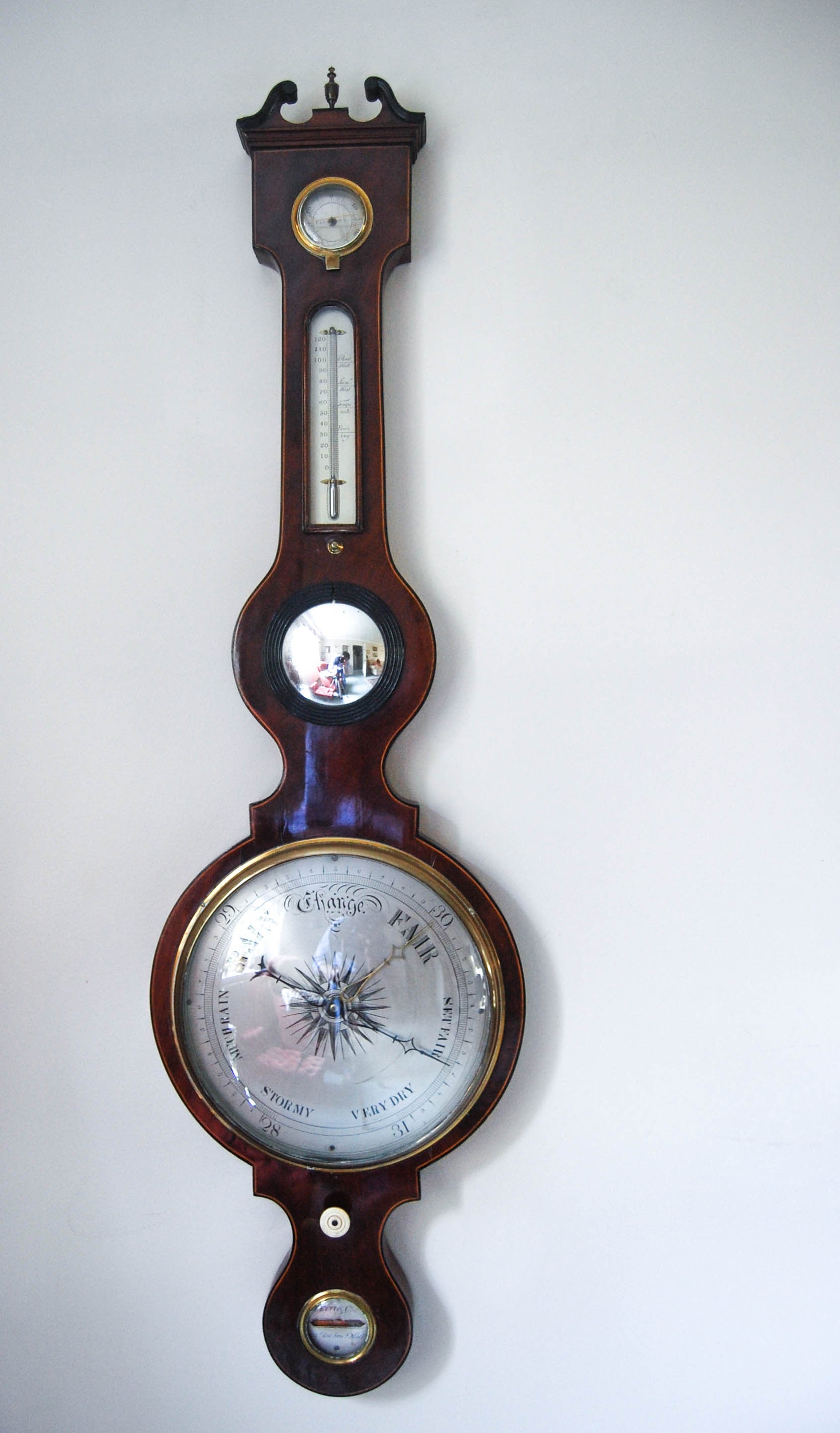 William IV Period Five Dial Mahogany Wheel Barometer by Joseph Cetti ...