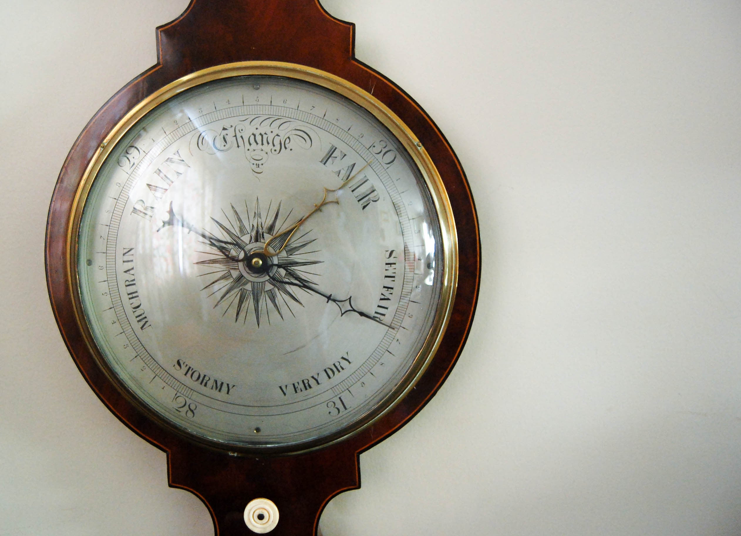 William IV Period Five Dial Mahogany Wheel Barometer by Joseph Cetti ...