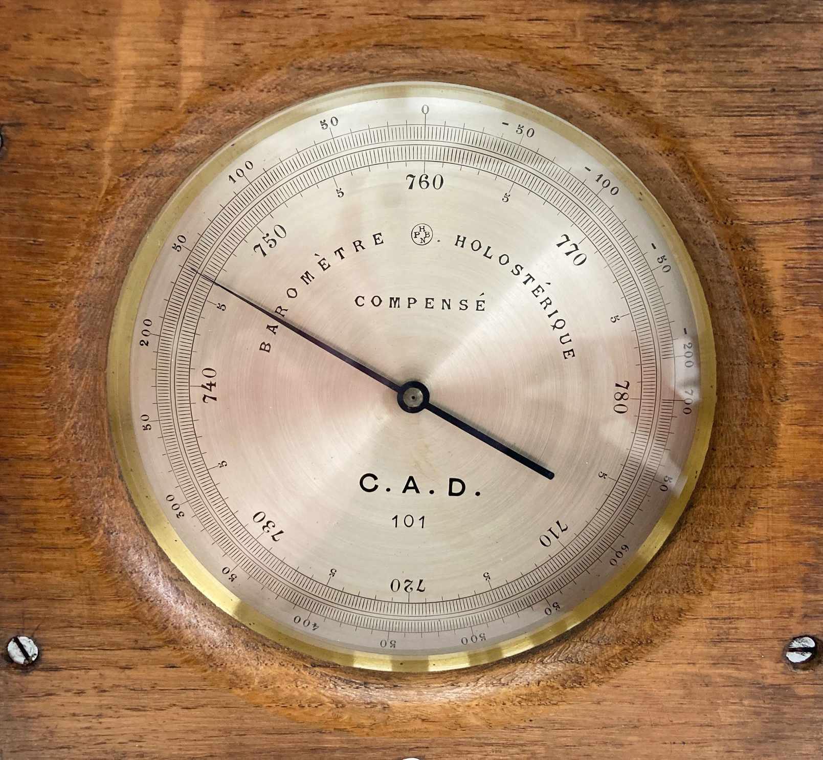 Late Victorian Cased Aneroid Barometer Altimeter by Pertuis, Naudet ...