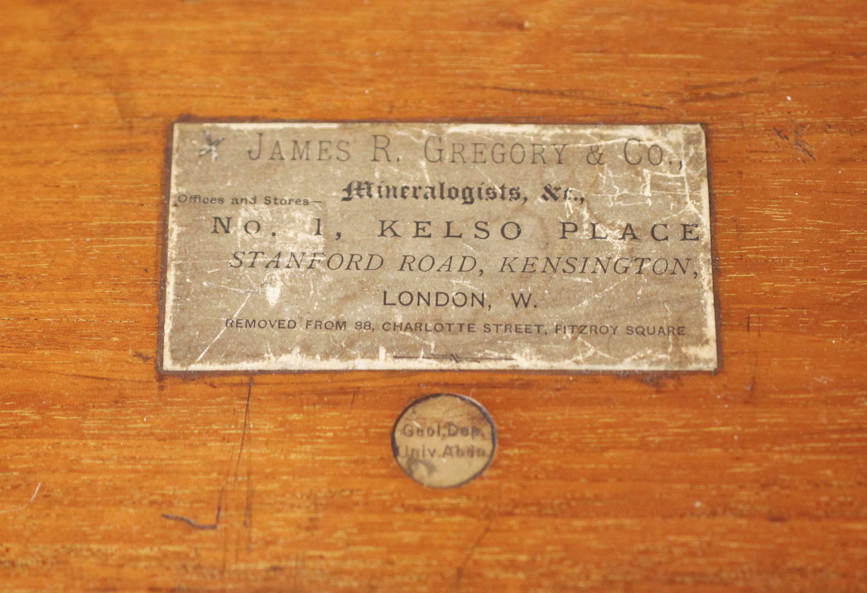 Late Victorian John J Griffin Field Mineralogists Set Retailed by James ...