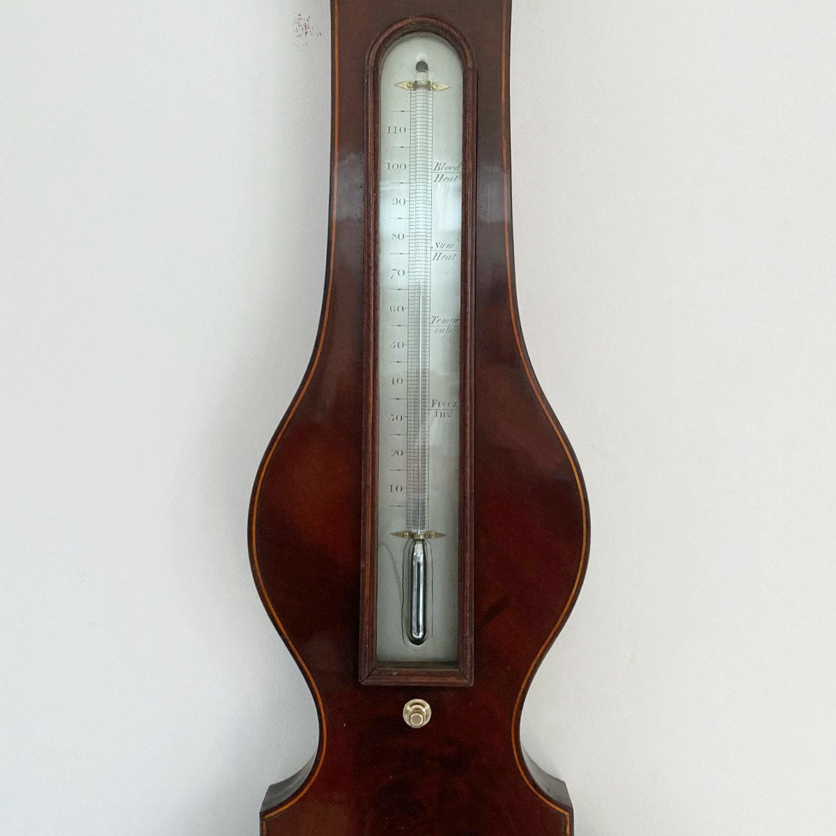 George III Wheel Barometer by The Globemakers J&W Newton of 66 Chancery ...