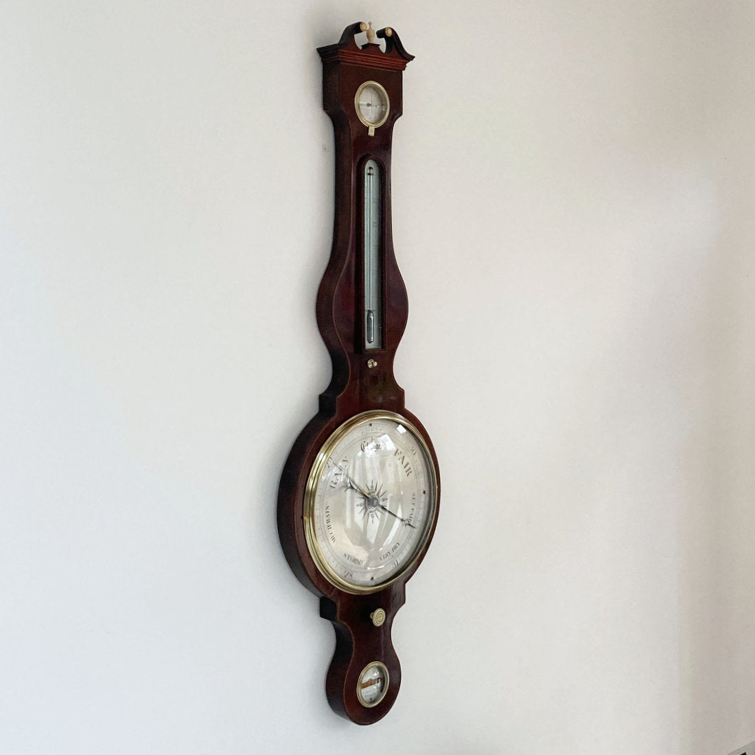 George III Wheel Barometer by The Globemakers J&W Newton of 66 Chancery ...