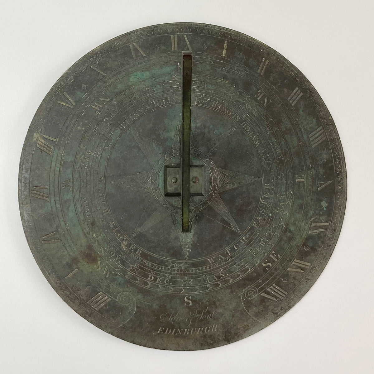 Very Large Early Nineteenth Century Sun Dial by Adie & Son Edinburgh ...