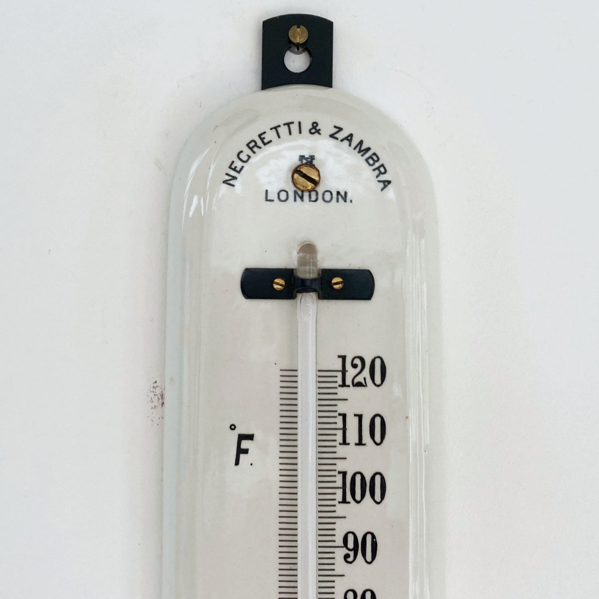 Victorian Large Scale Porcelain Wall thermometer by Negretti & Zambra ...