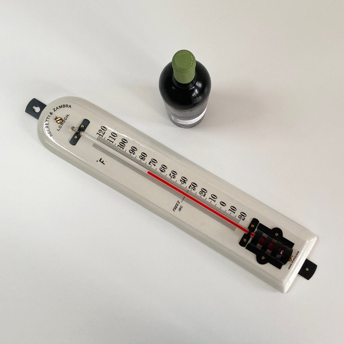 Victorian Large Scale Porcelain Wall thermometer by Negretti & Zambra ...