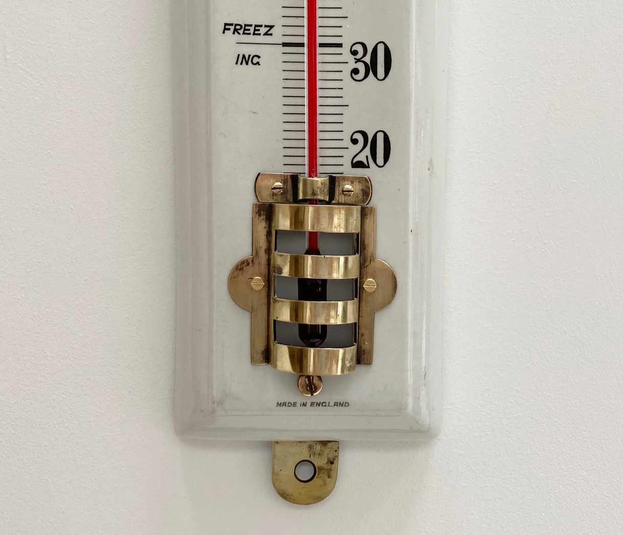 Victorian Large Scale Porcelain Thermometer by Negretti & Zambra London ...