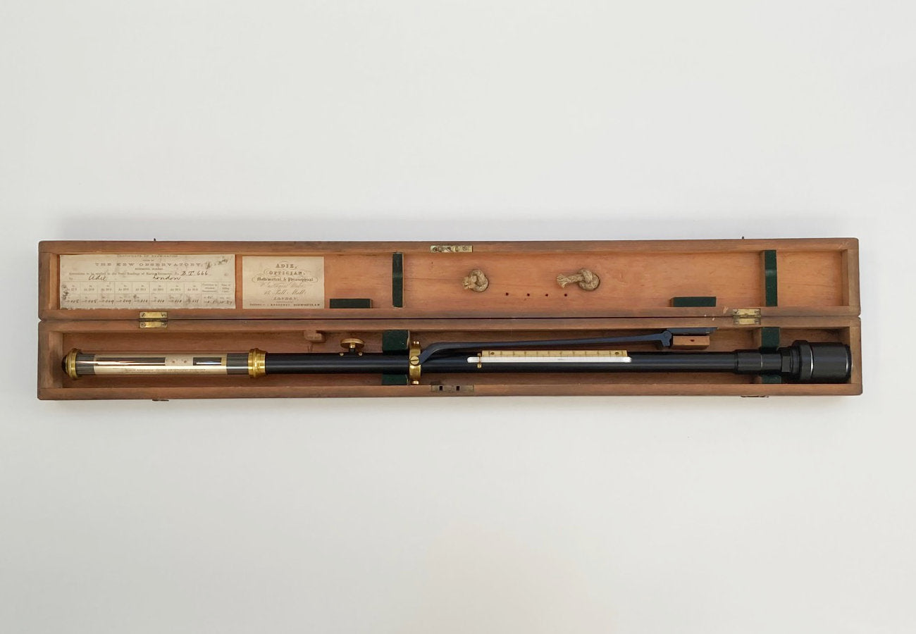 Victorian Kew Pattern Marine Barometer by Adie with Met Office ...