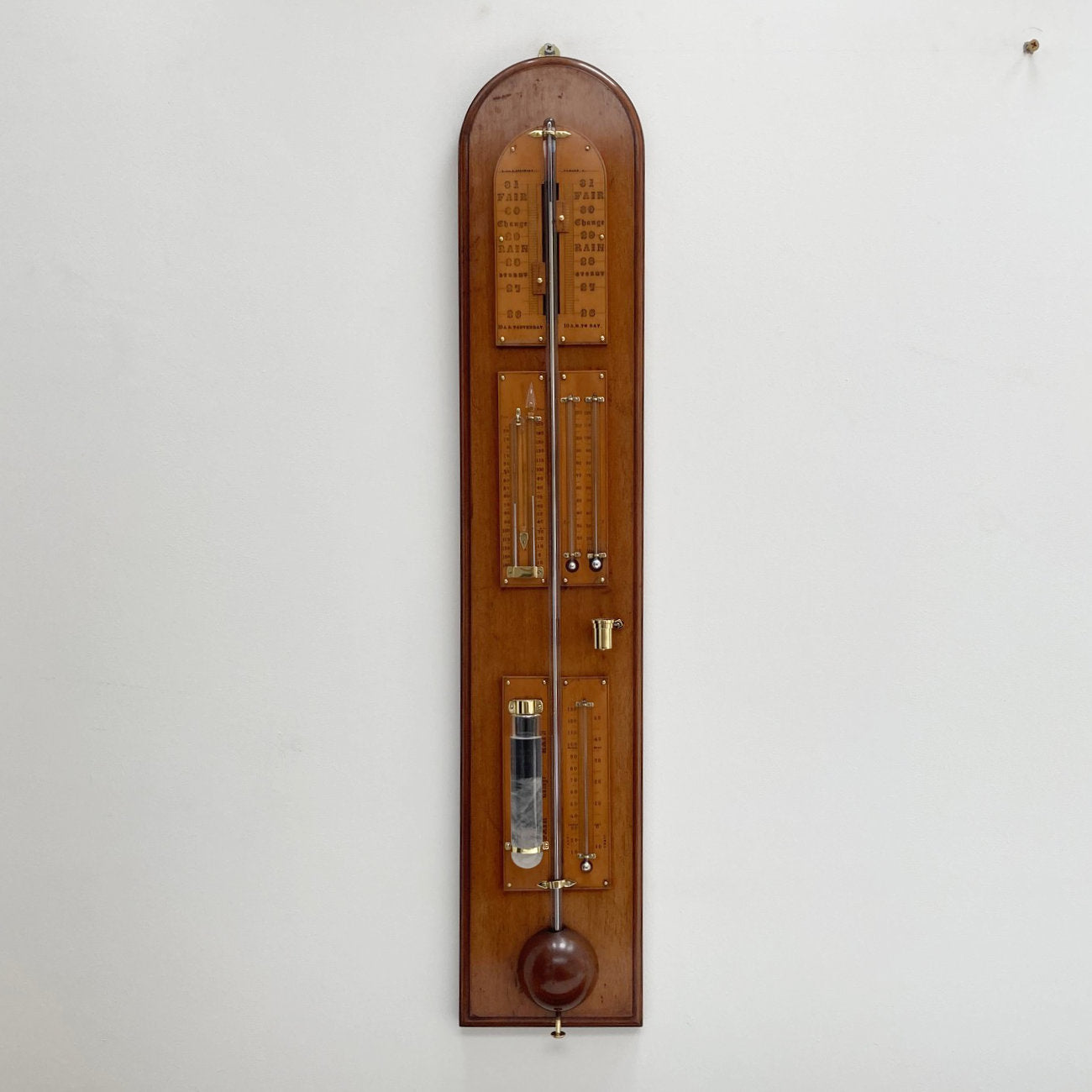Rare Early Victorian Stick Barometer Weather Station by S&B Solomons of ...