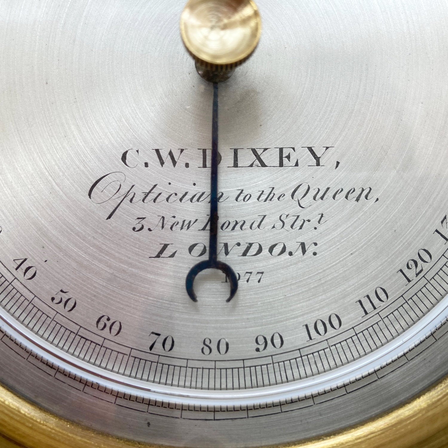Early Victorian Oak Cased Desk Barometer by CW Dixey London – Jason ...