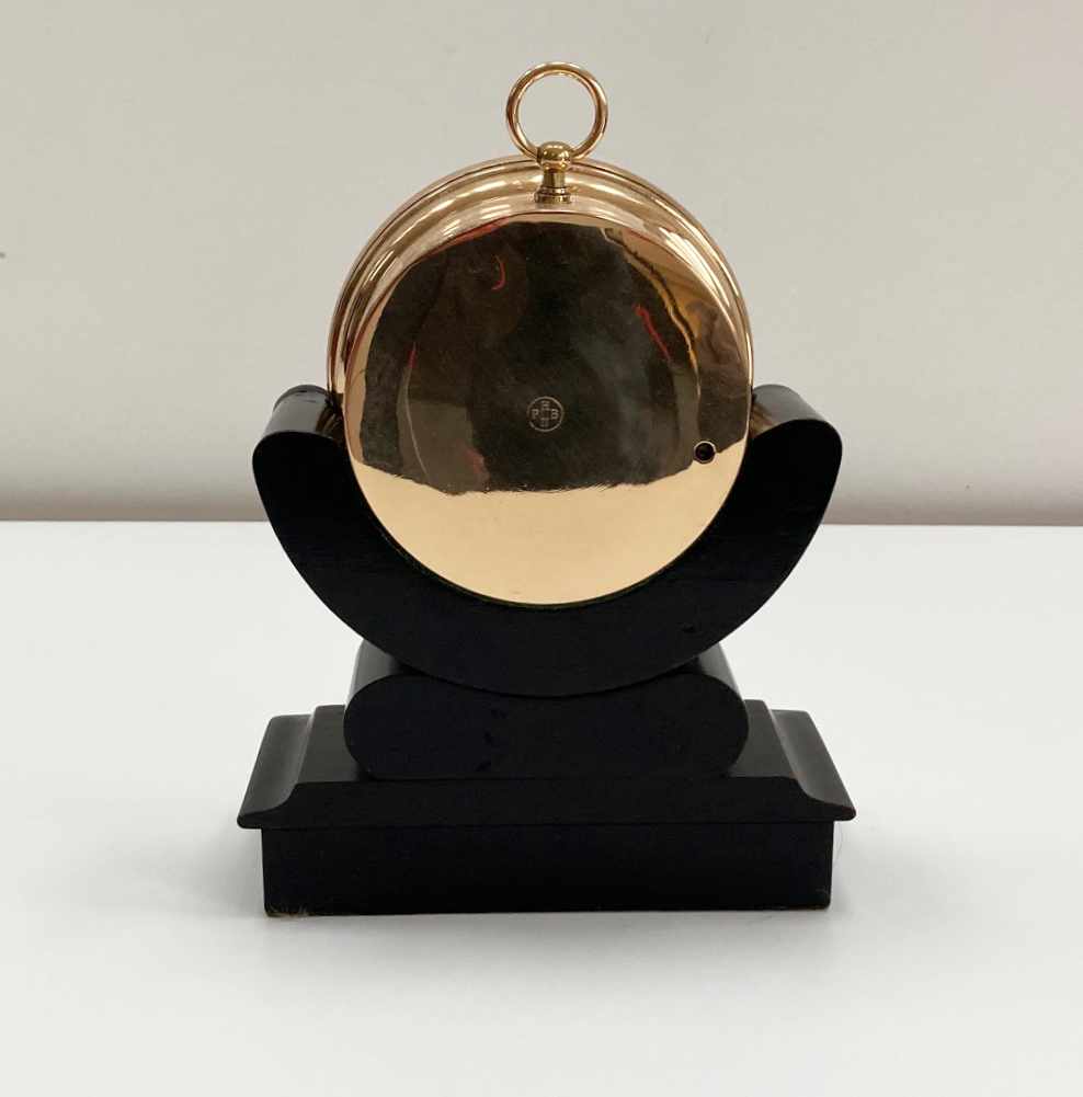 Late Victorian French Aneroid Desk Barometer on Stand by Naudet for V&H ...