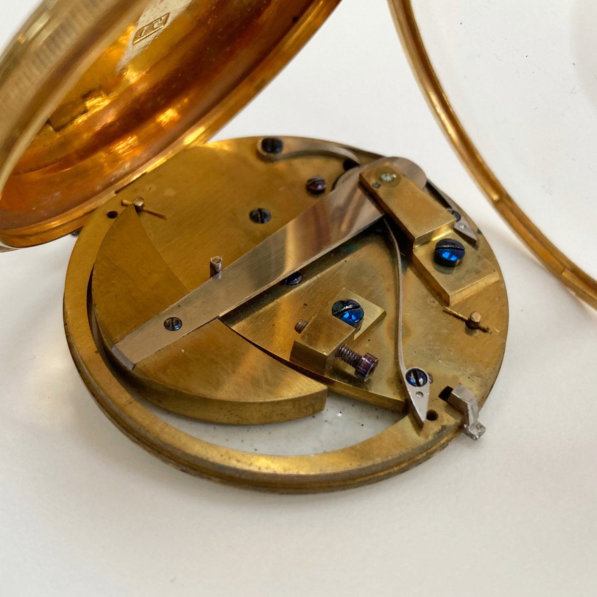Early Victorian Gilt Cased Patent Pedometer by Payne of 165 New Bond ...