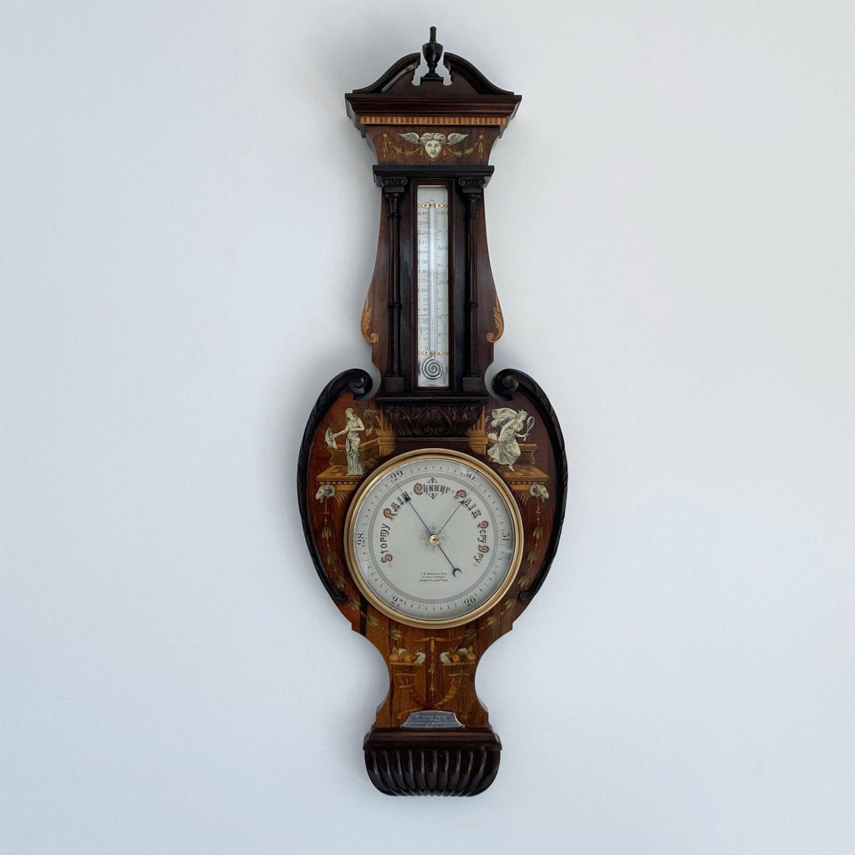Exhibition Quality Aneroid Wheel Barometer by TB Winter & Son of ...