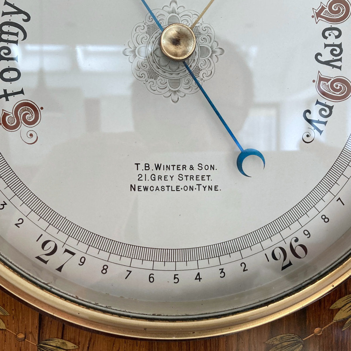Exhibition Quality Aneroid Wheel Barometer by TB Winter & Son of ...