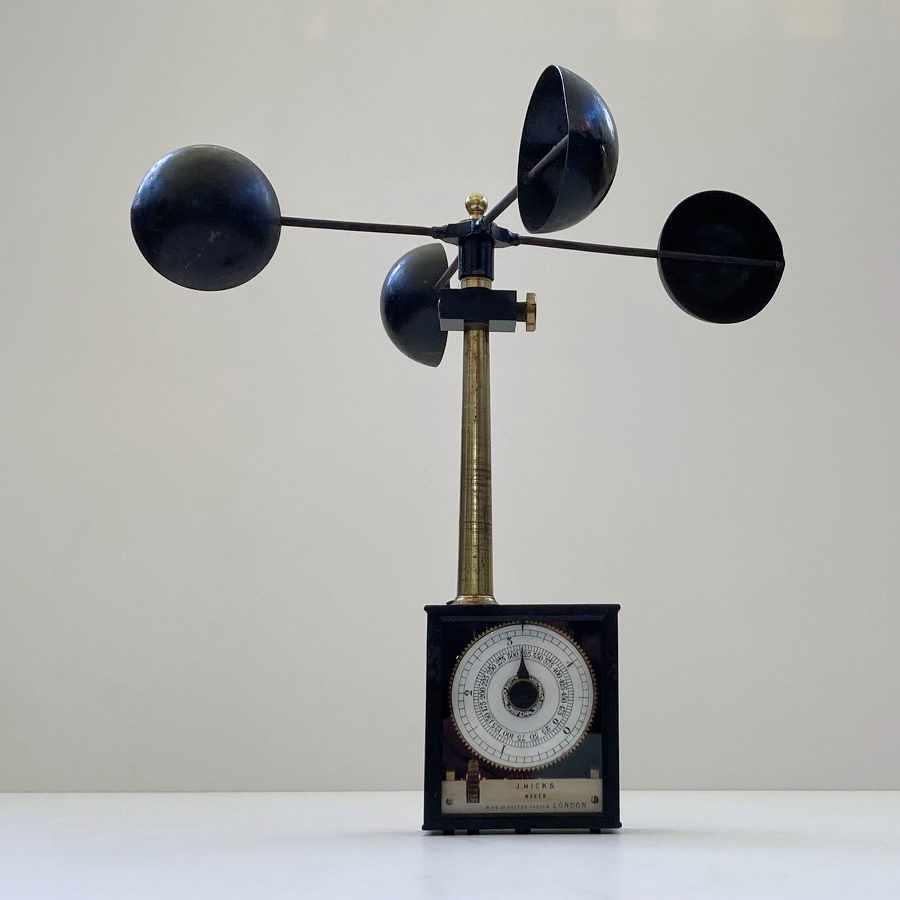 Late Victorian Robinson-Beckley Anemometer by J Hicks of Hatton Garden ...