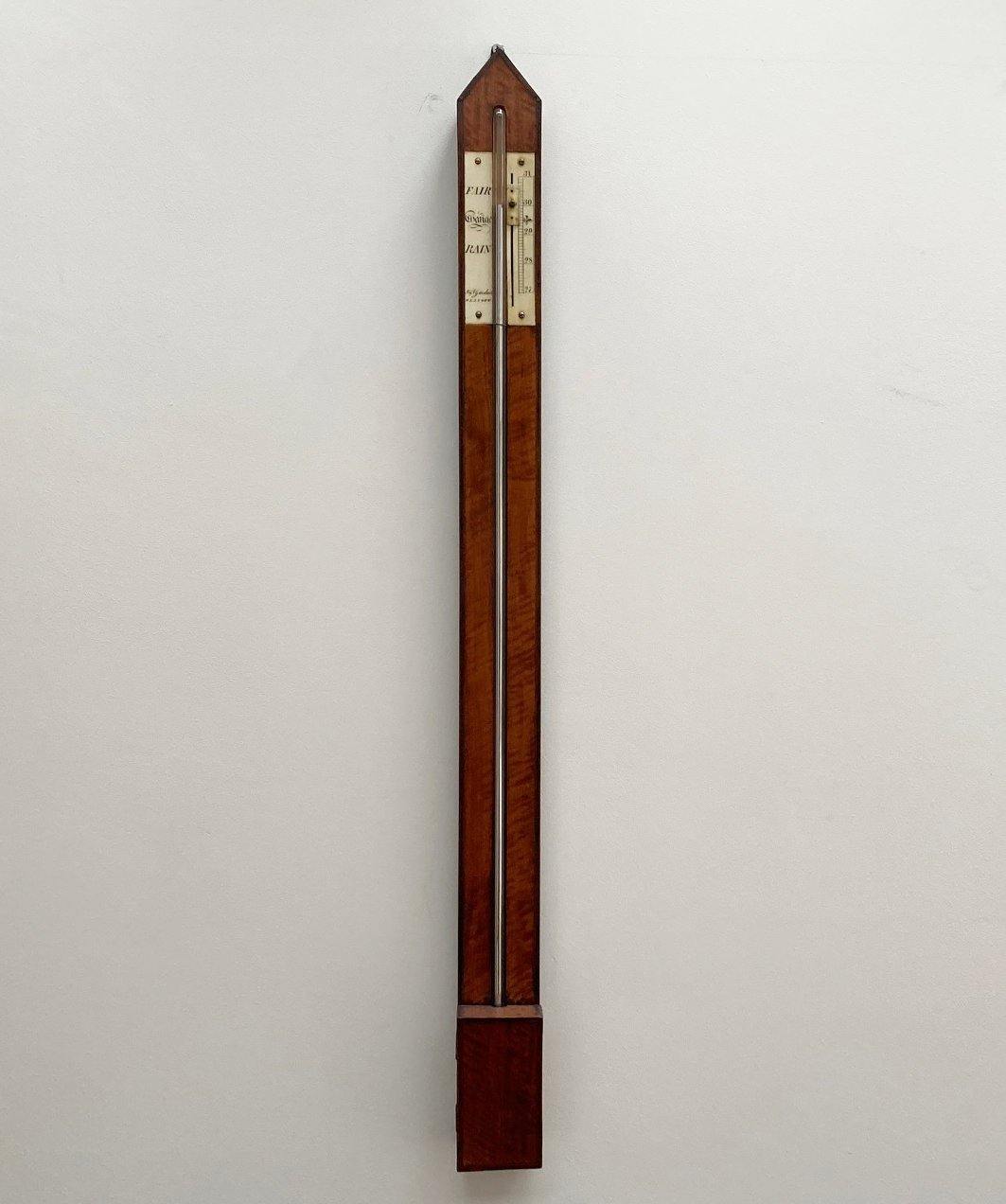 Early Nineteenth Century Scottish Satinwood Stick Barometer by J&J ...
