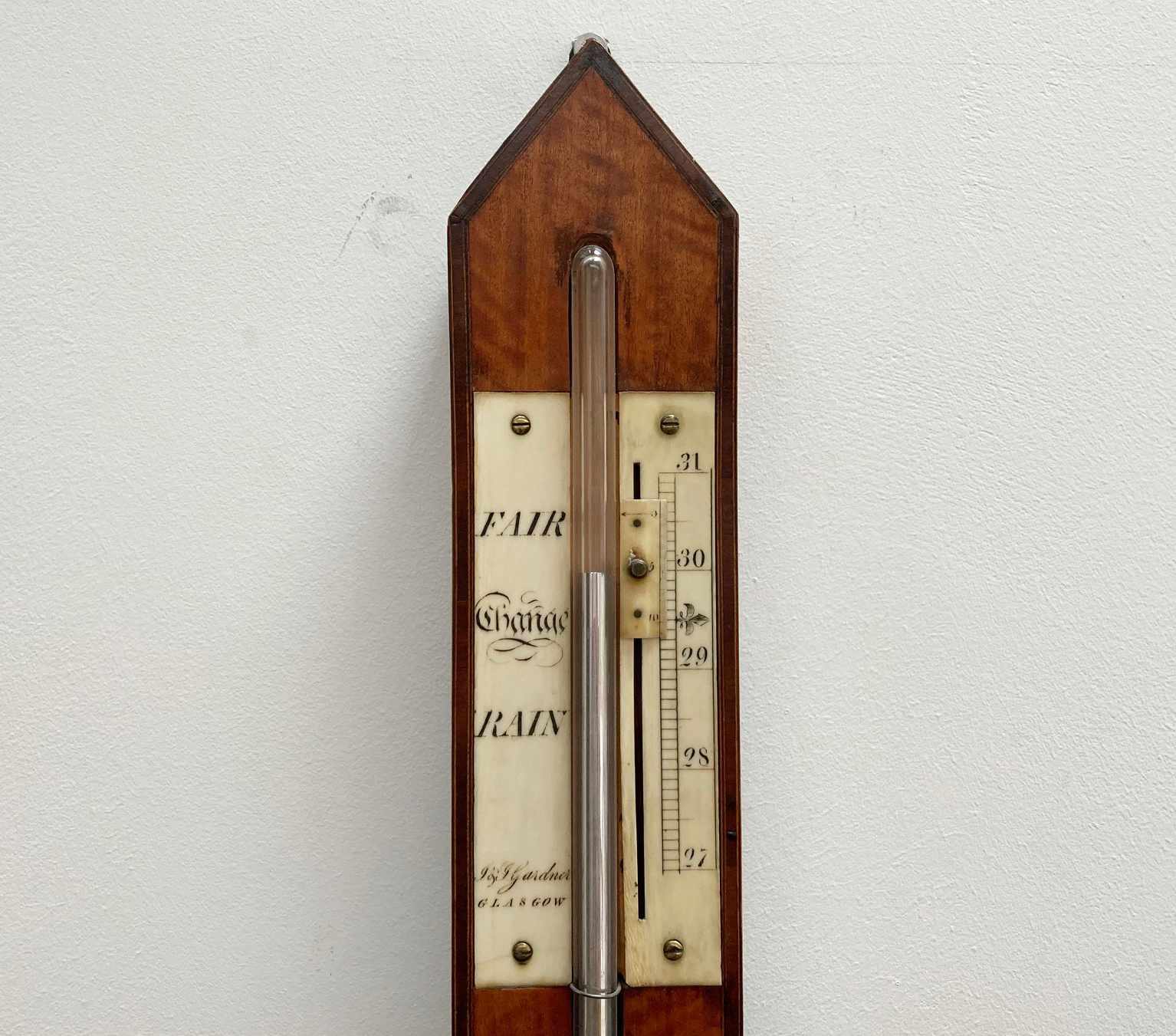 Early Nineteenth Century Scottish Satinwood Stick Barometer by J&J ...