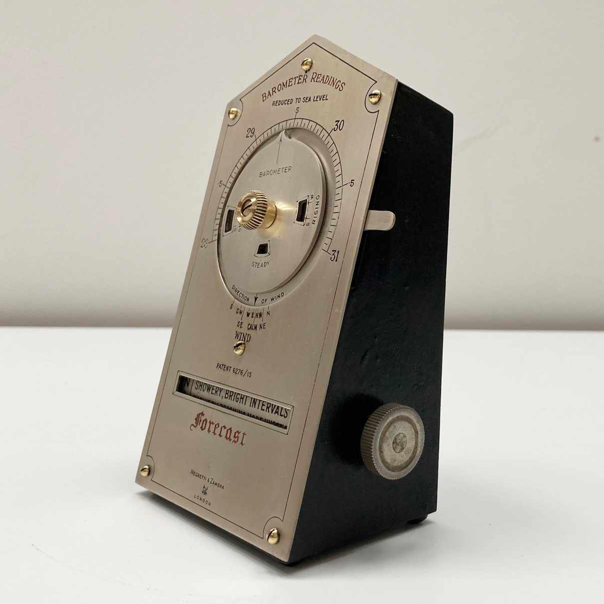 Early Twentieth Century Desktop Weather Forecaster by Negretti & Zambra ...