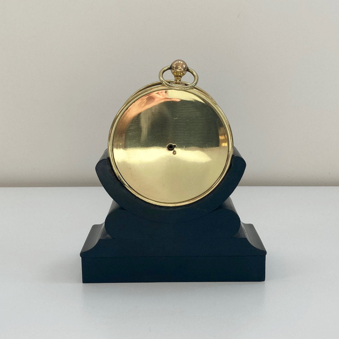 Small Bourdon Aneroid Desk Barometer on Ebonised Stand for Pillischer ...