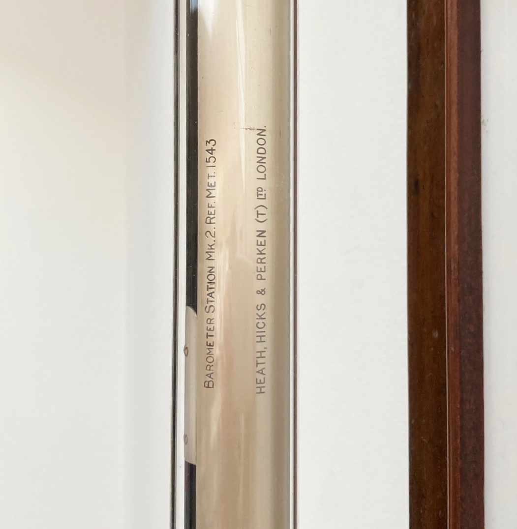 Mid Twentieth Century Met Office Kew Pattern Marine Barometer by Heath ...