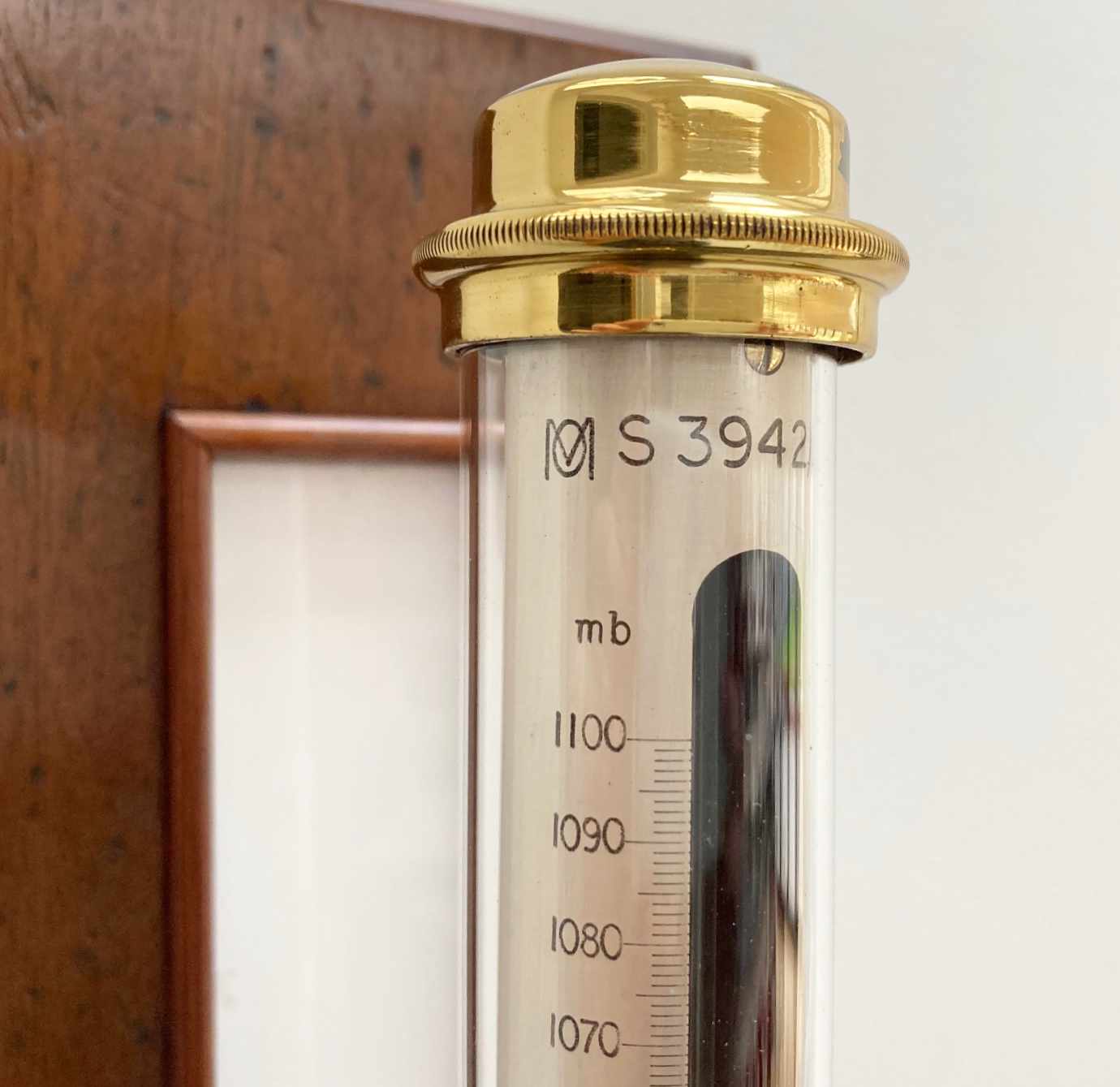 Mid Twentieth Century Met Office Kew Pattern Marine Barometer by Heath ...