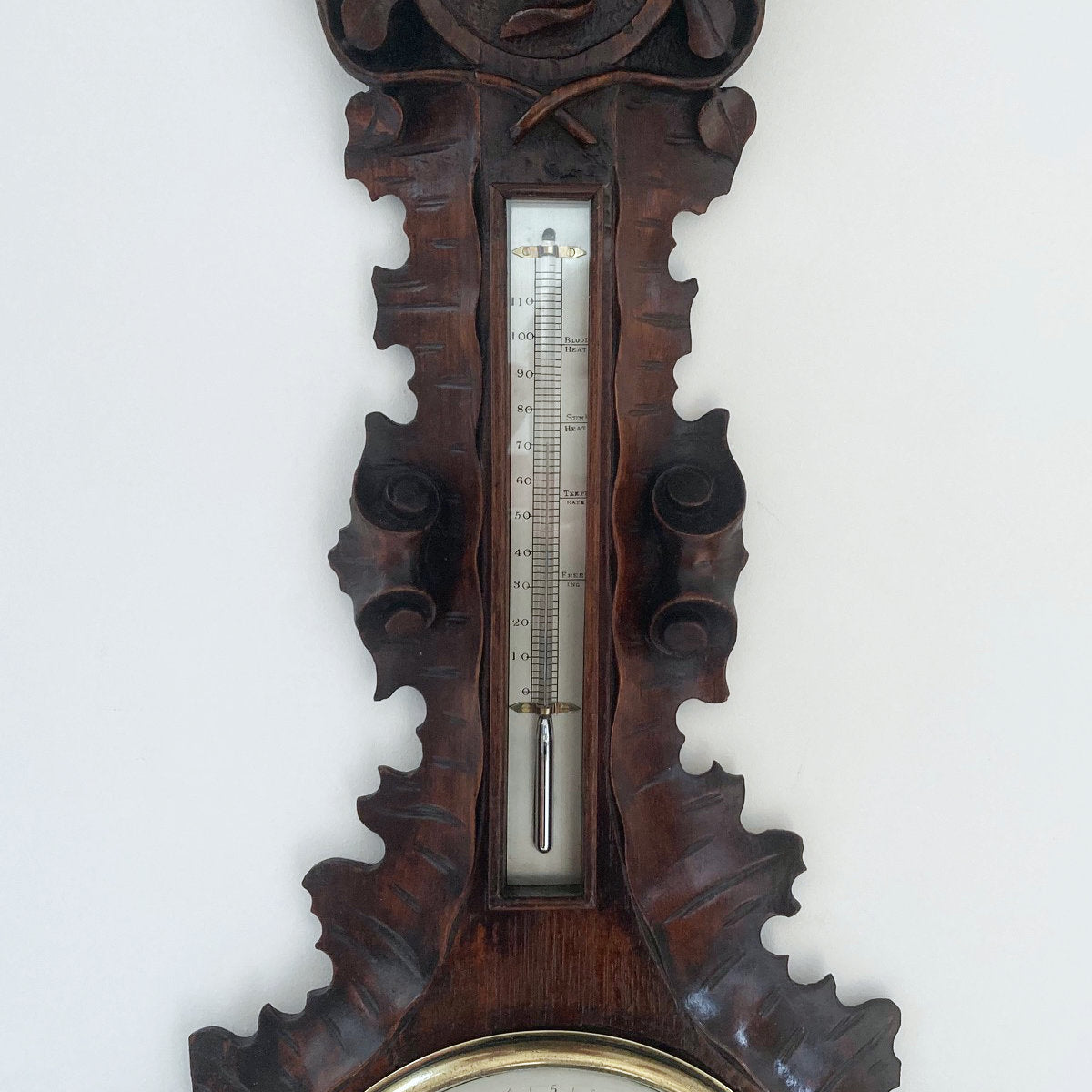 Victorian Wheel Barometer Commemorating the Life of the Duke of ...