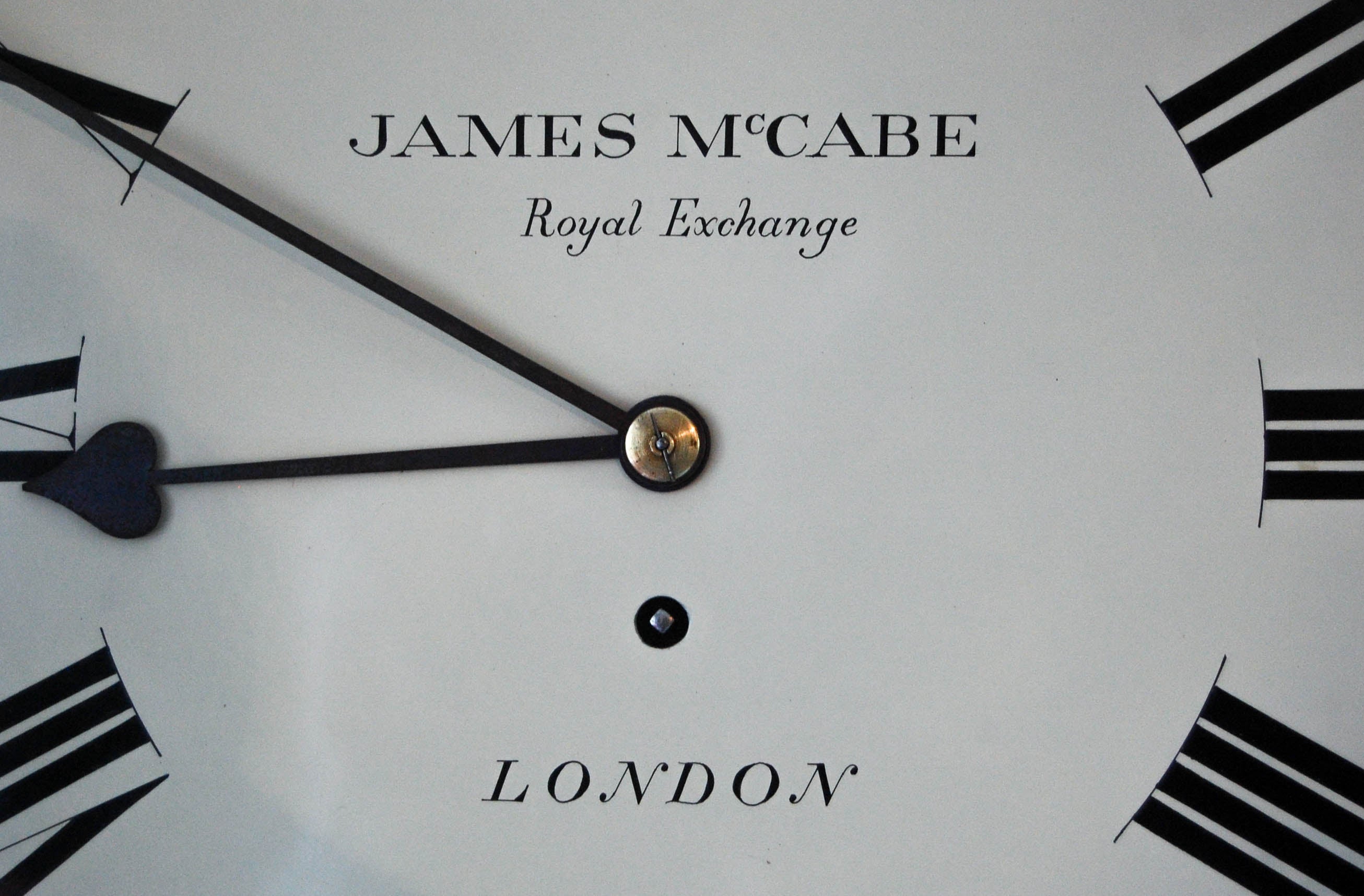 Early Victorian Drumhead Dial Wall Clock by James McCabe, Royal ...