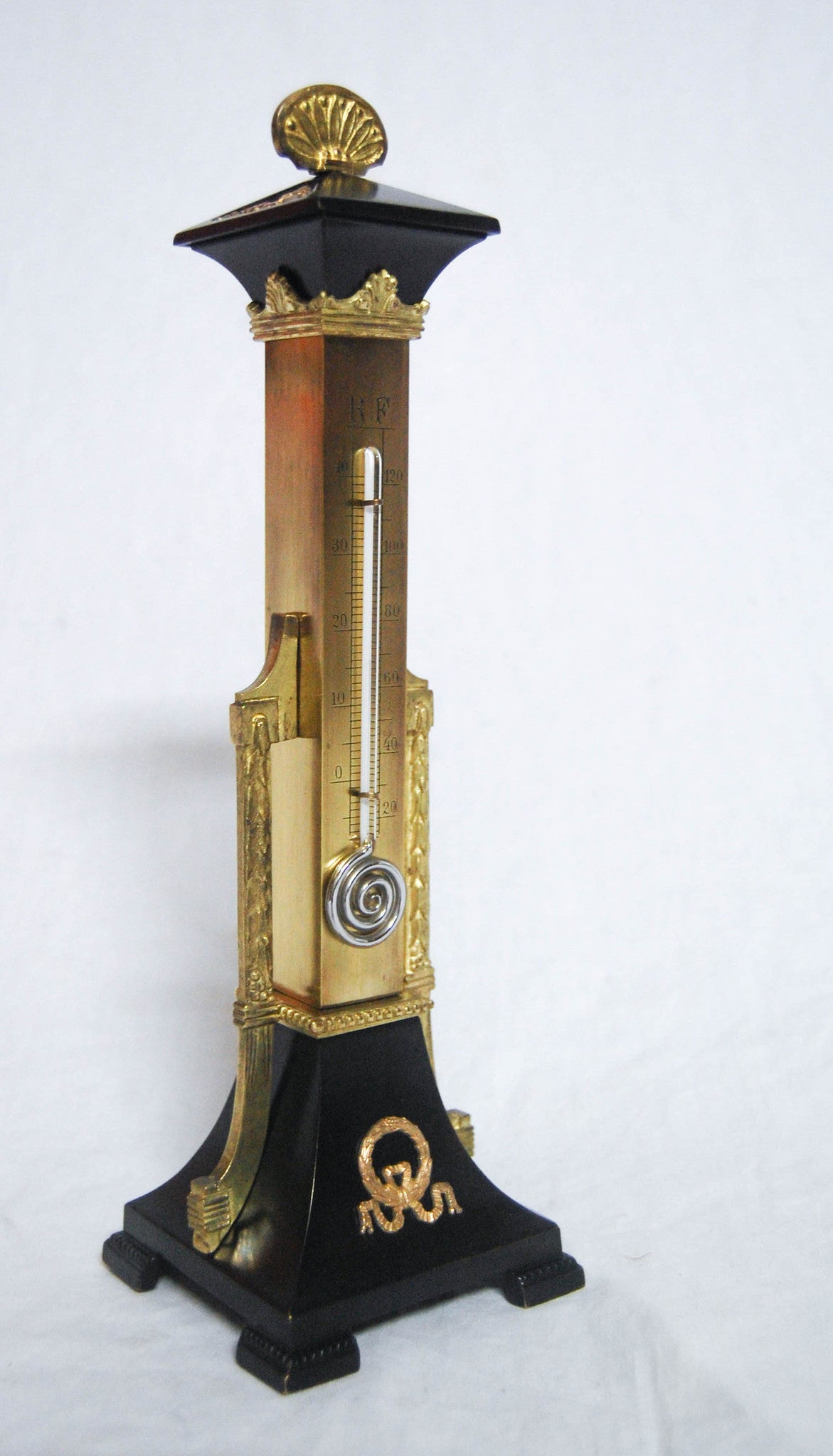 Mid Victorian Gilt Brass Sectioned Tower Desk Thermometer – Jason ...