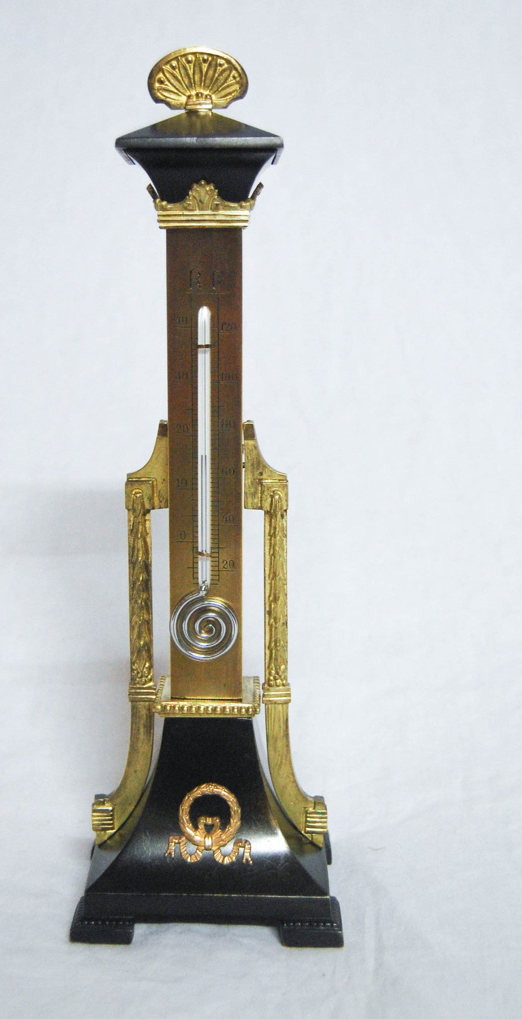 Mid Victorian Gilt Brass Sectioned Tower Desk Thermometer – Jason ...