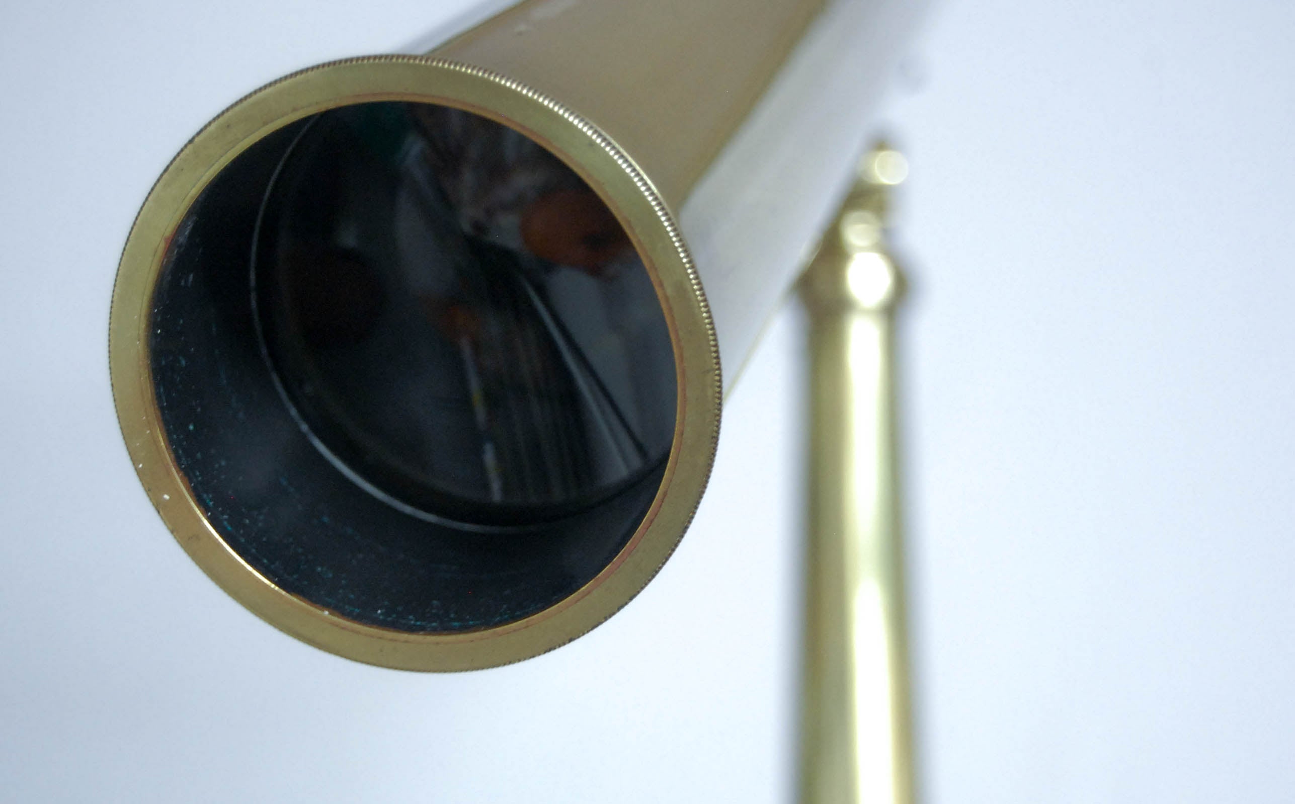 Edwardian Library Telescope on Stand by Broadhurst Clarkson & Co London ...